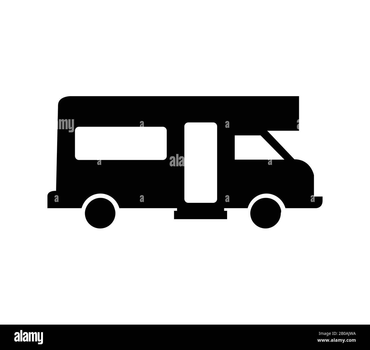 camper icon illustrated in vector on white background Stock Vector ...