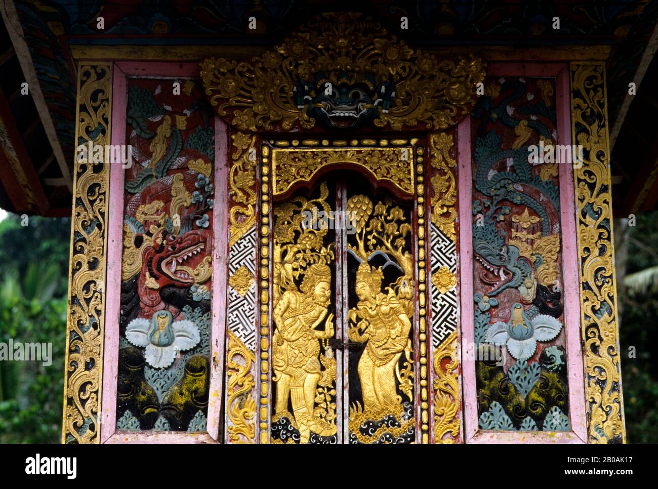 INDONESIA, BALI, HOLY SPRING TEMPLE, TIRTHA EMPUL, SMALL DOOR Stock ...