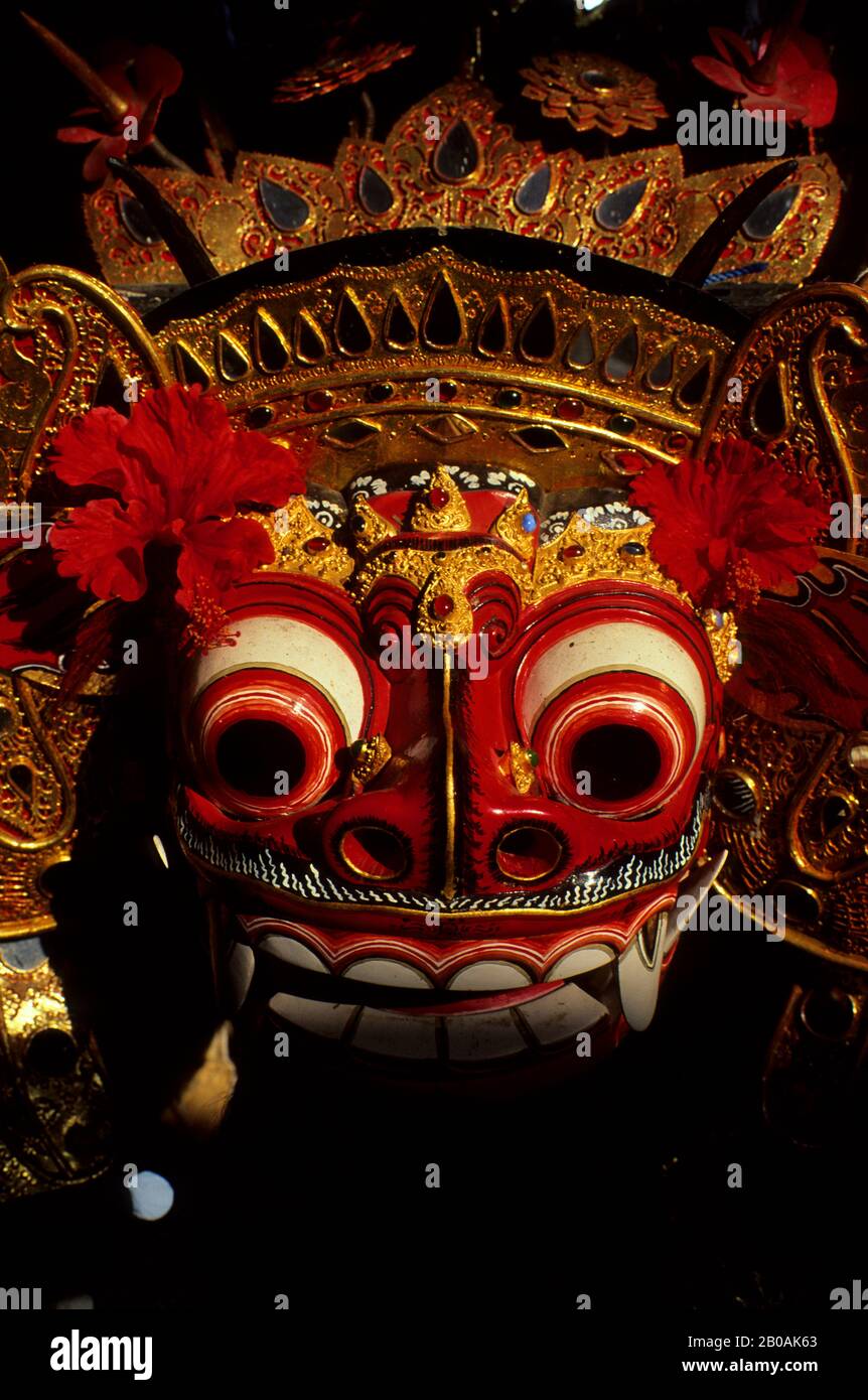 INDONESIA, BALI, BARONG DANCE, BARONG MASK Stock Photo - Alamy