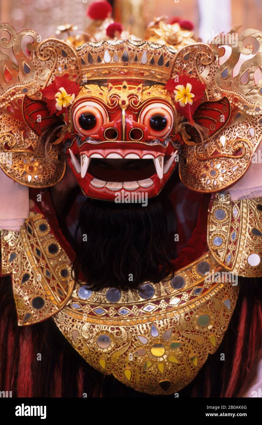 INDONESIA, BALI, BARONG DANCE, BARONG MASK Stock Photo - Alamy