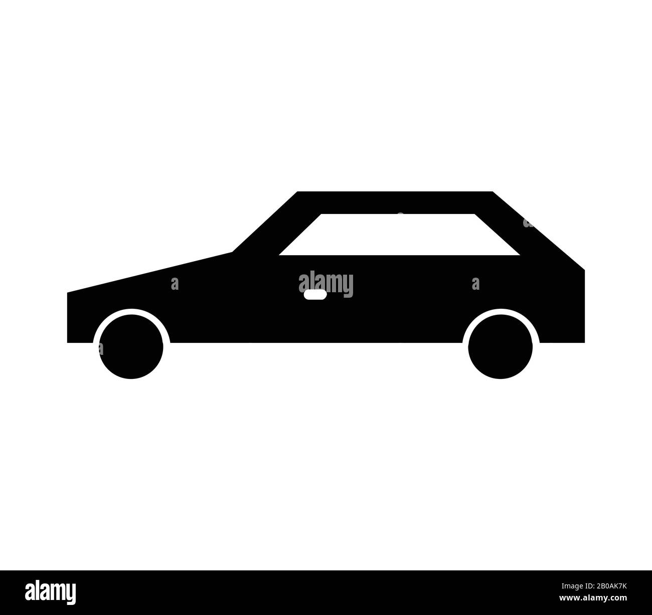 car illustrated in vector on white background Stock Vector Image & Art ...