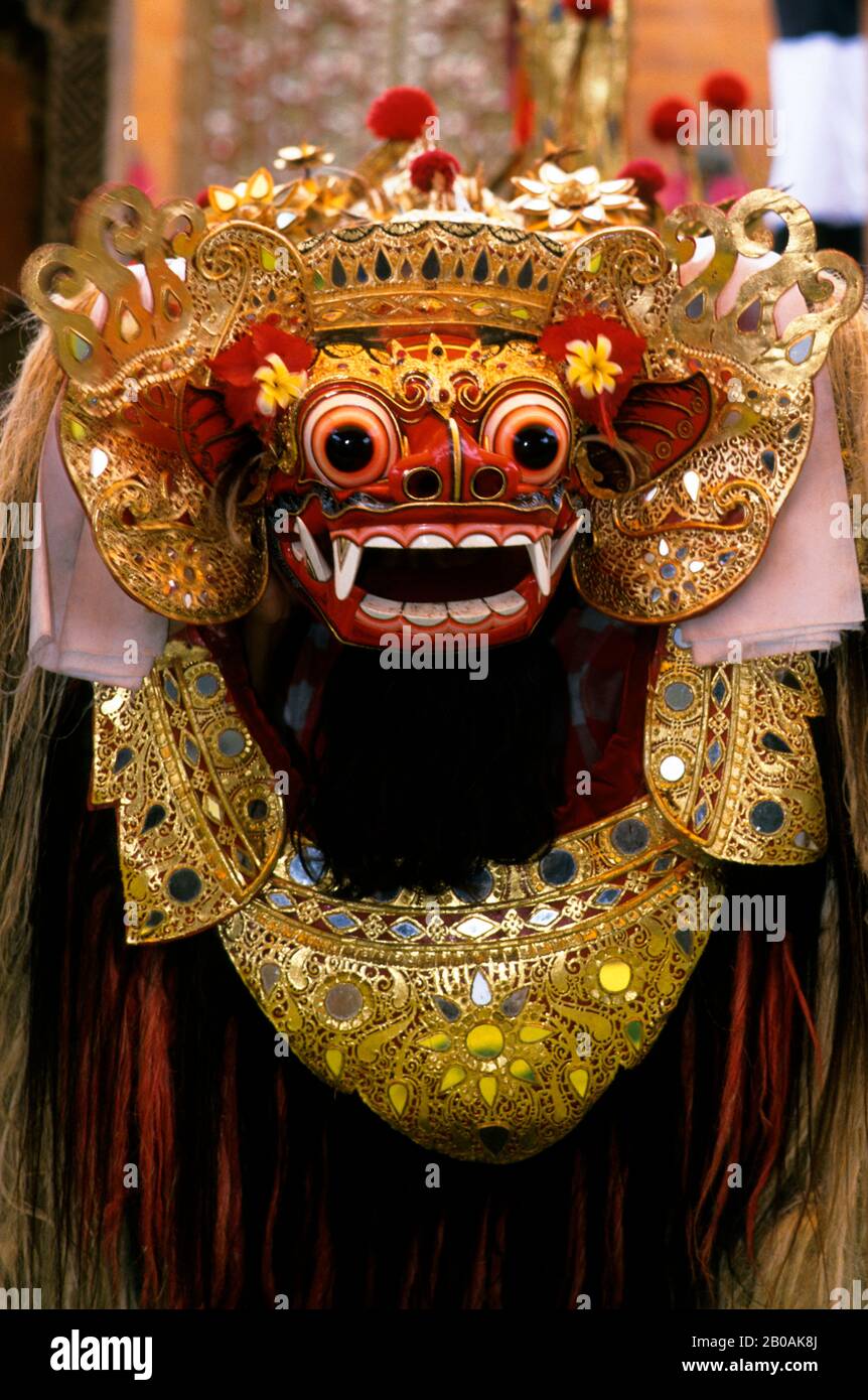 INDONESIA, BALI, BARONG DANCE, BARONG MASK Stock Photo - Alamy