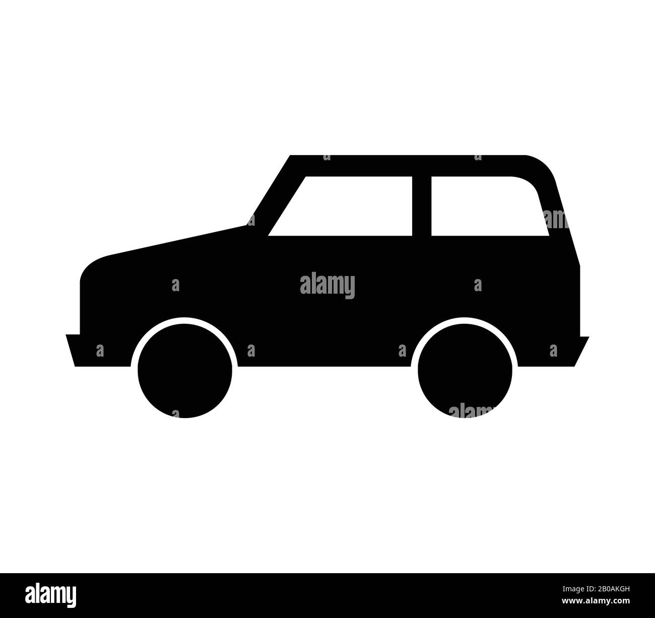 car illustrated in vector on white background Stock Vector Image & Art ...