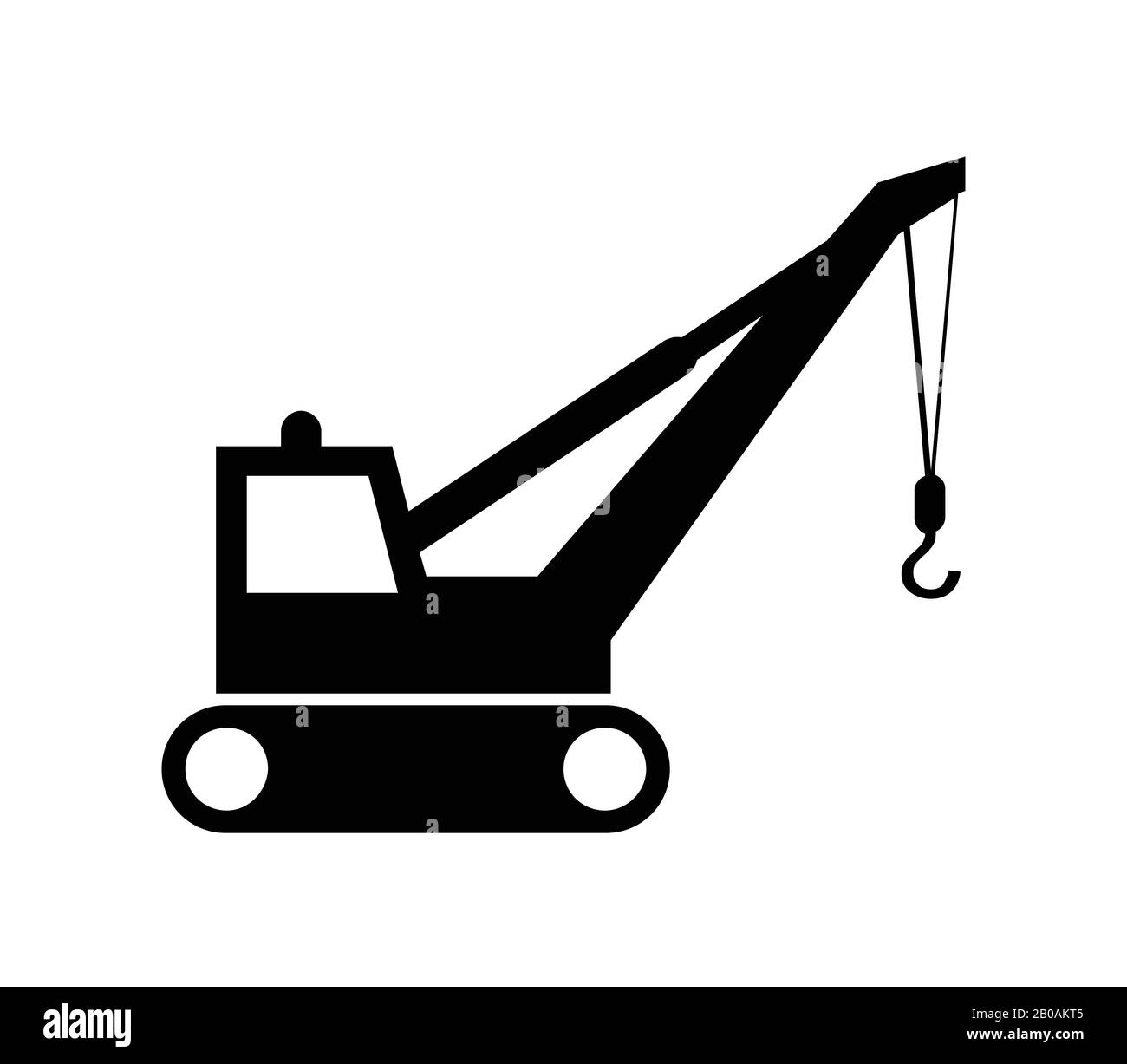 crane icon illustrated in vector on white background Stock Vector Image & Art - Alamy