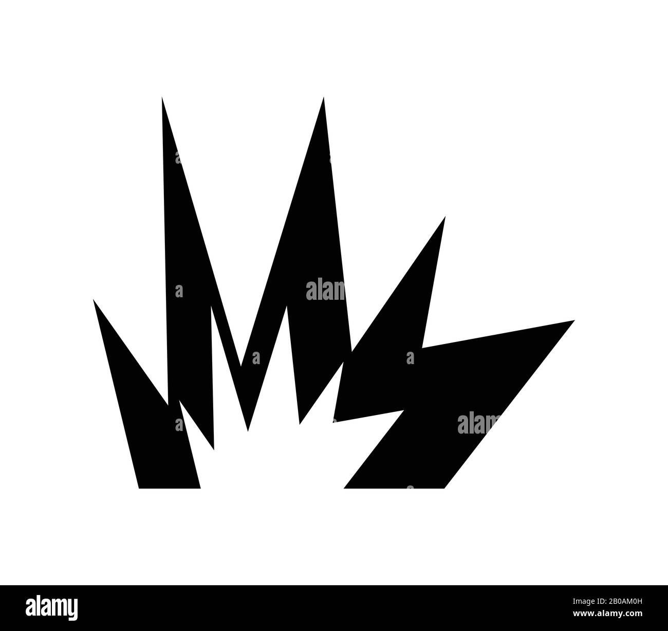 explosion icon illustrated in vector on white background Stock Vector ...