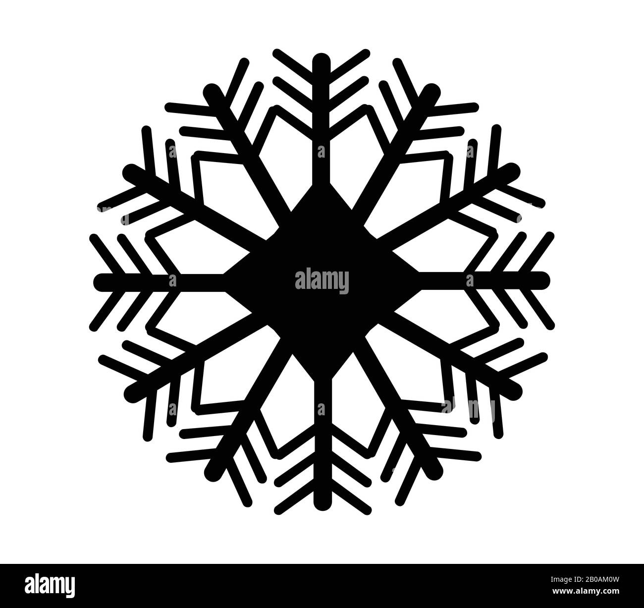 snowflake icon illustrated in vector on white background Stock Vector ...