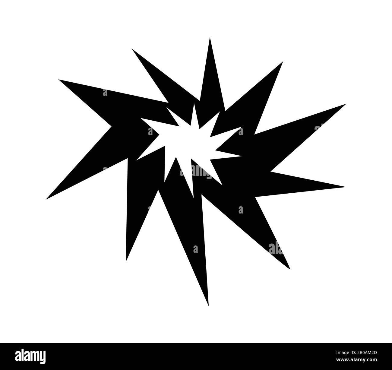 explosion icon illustrated in vector on white background Stock Vector ...