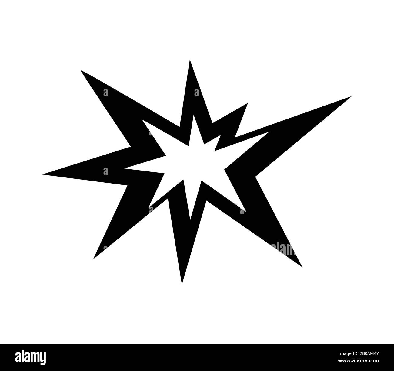 explosion icon illustrated in vector on white background Stock Vector ...