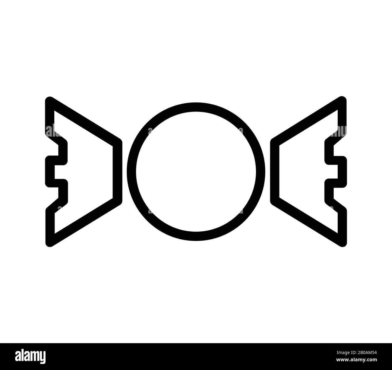 candy icon illustrated in vector on white background Stock Vector Image ...