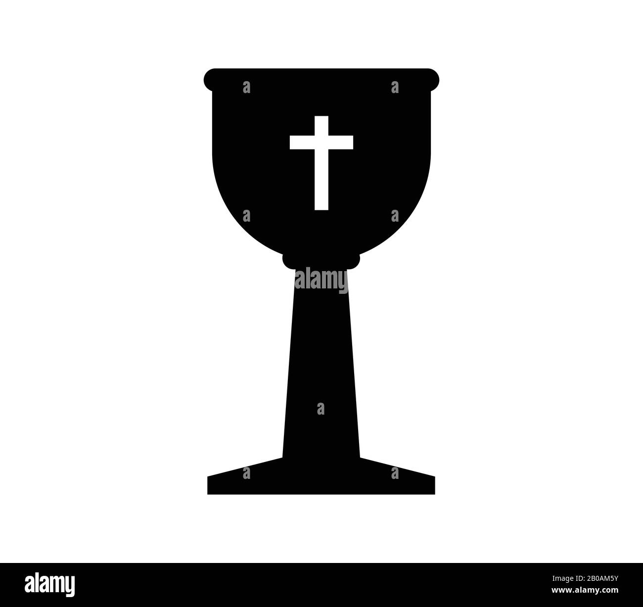 Christian cup icon illustrated in vector on white background Stock ...