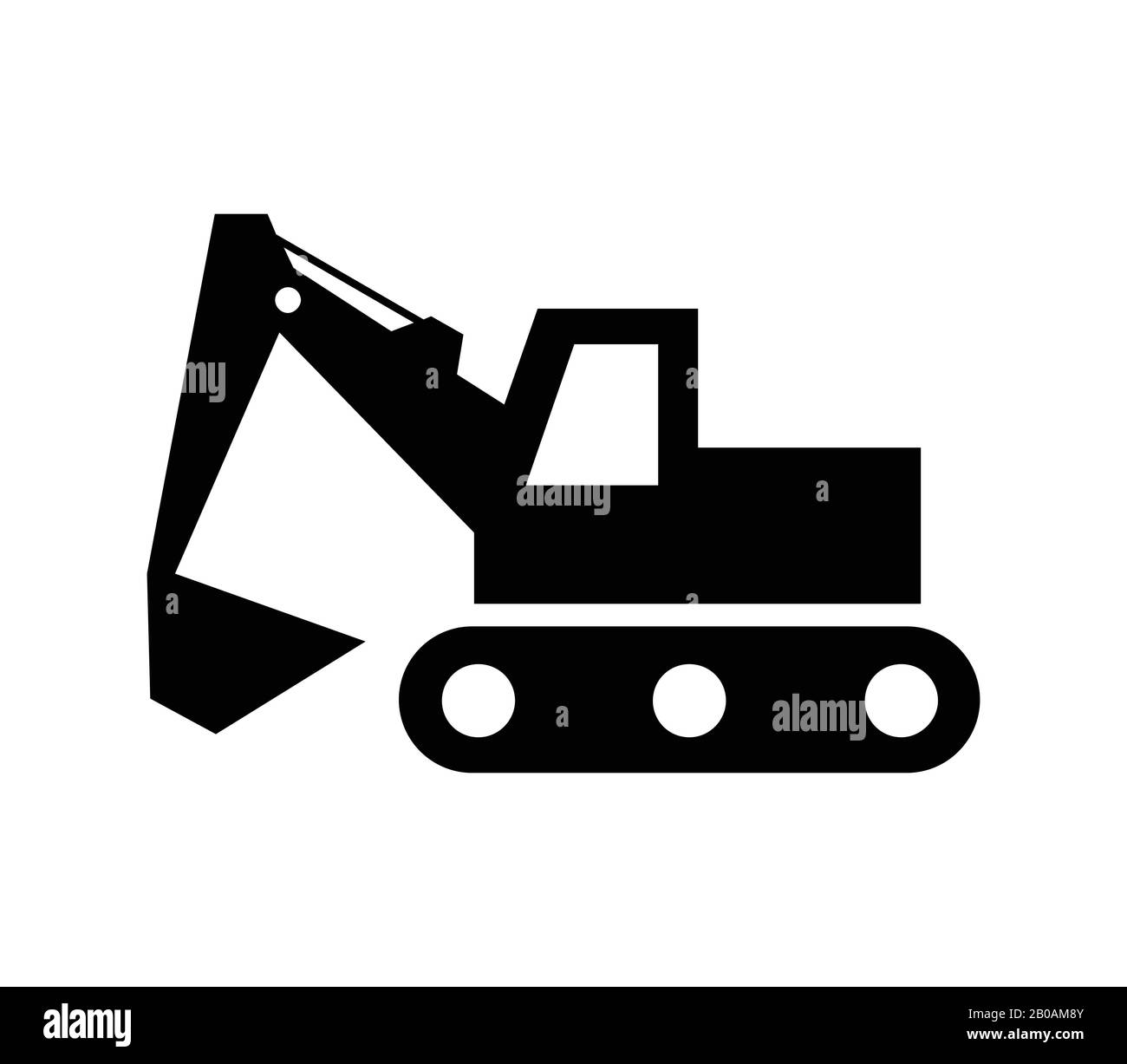 excavator icon illustrated in vector on white background Stock Vector ...