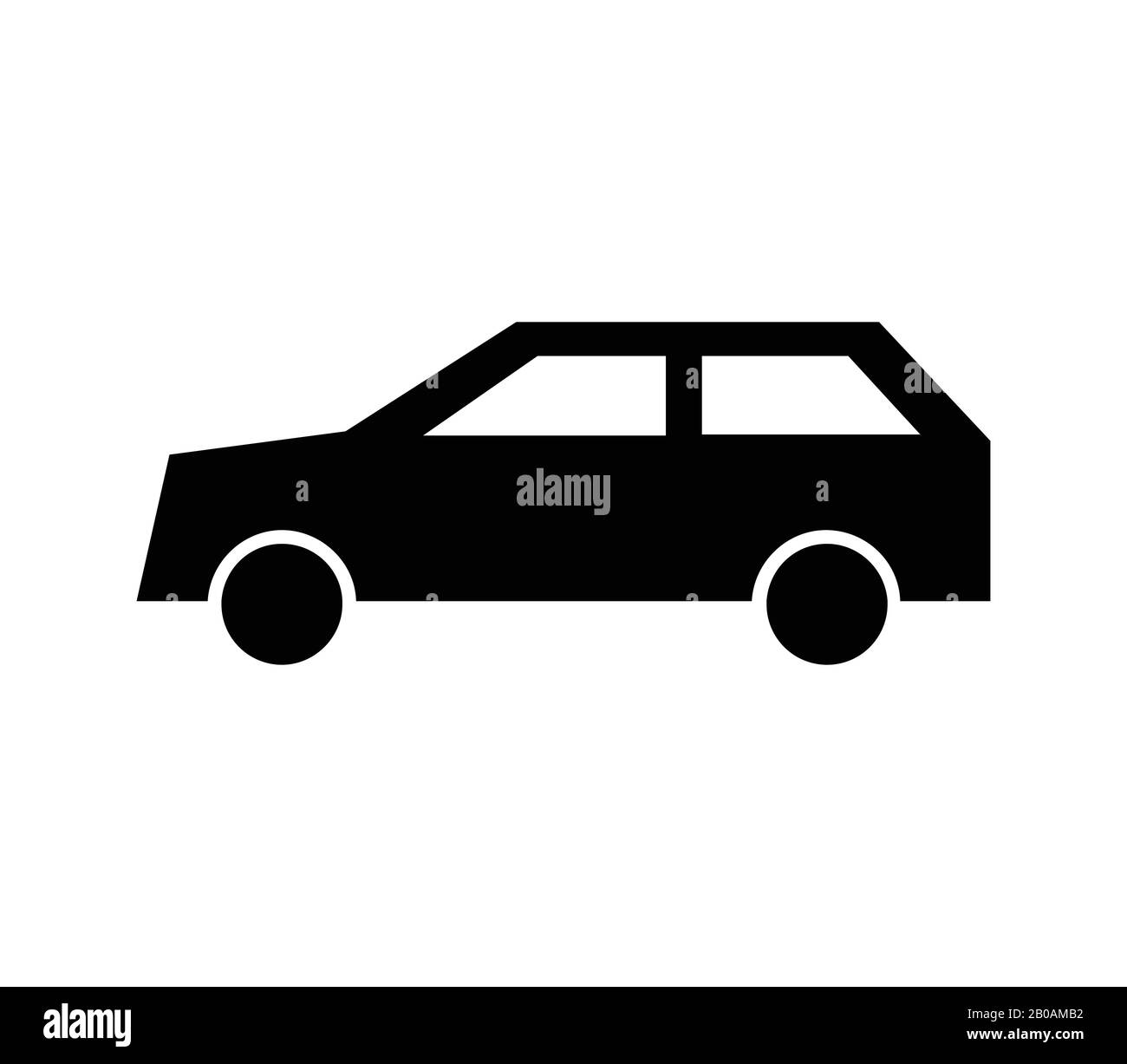 car illustrated in vector on white background Stock Vector Image & Art ...