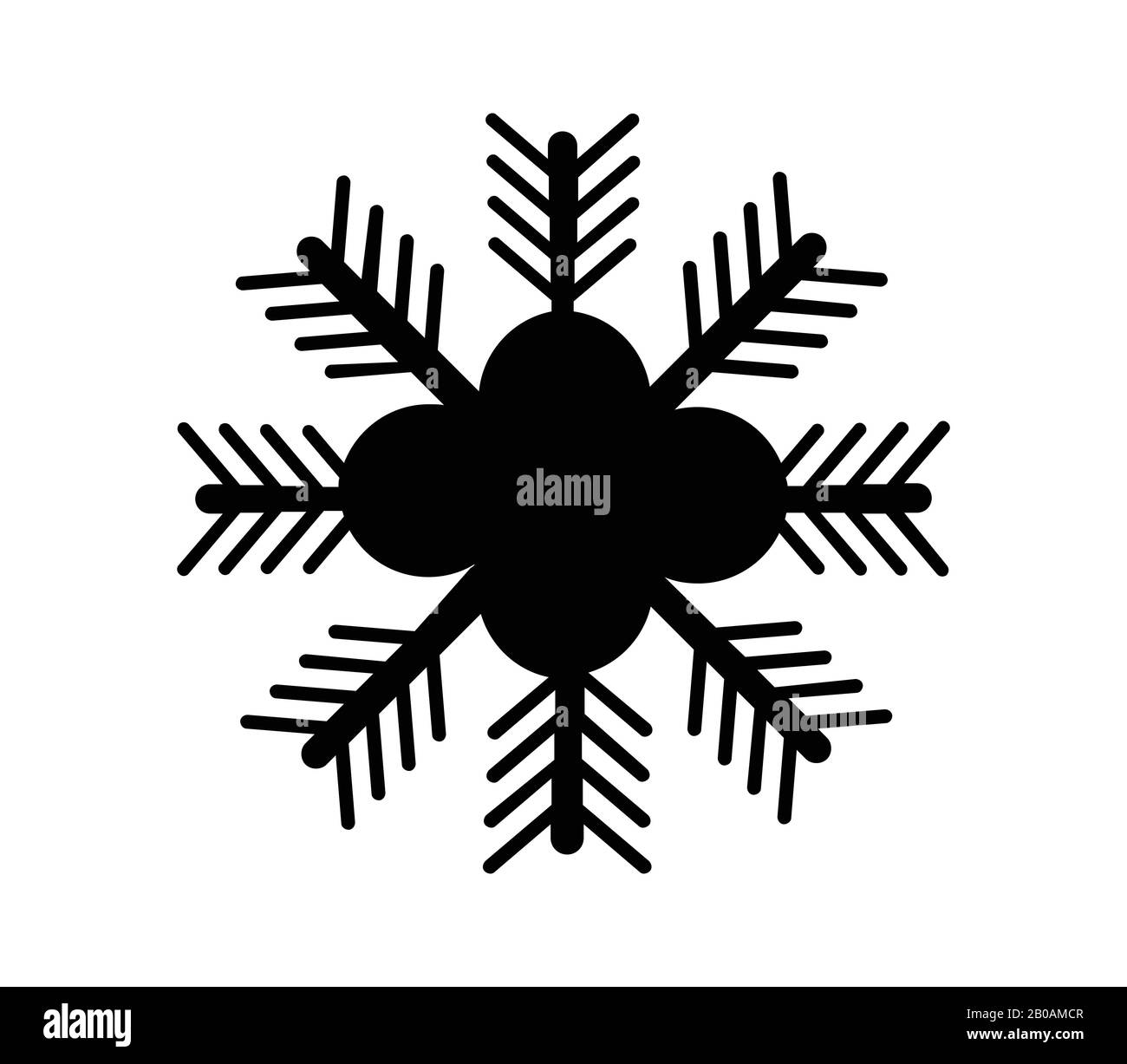 snowflake icon illustrated in vector on white background Stock Vector ...