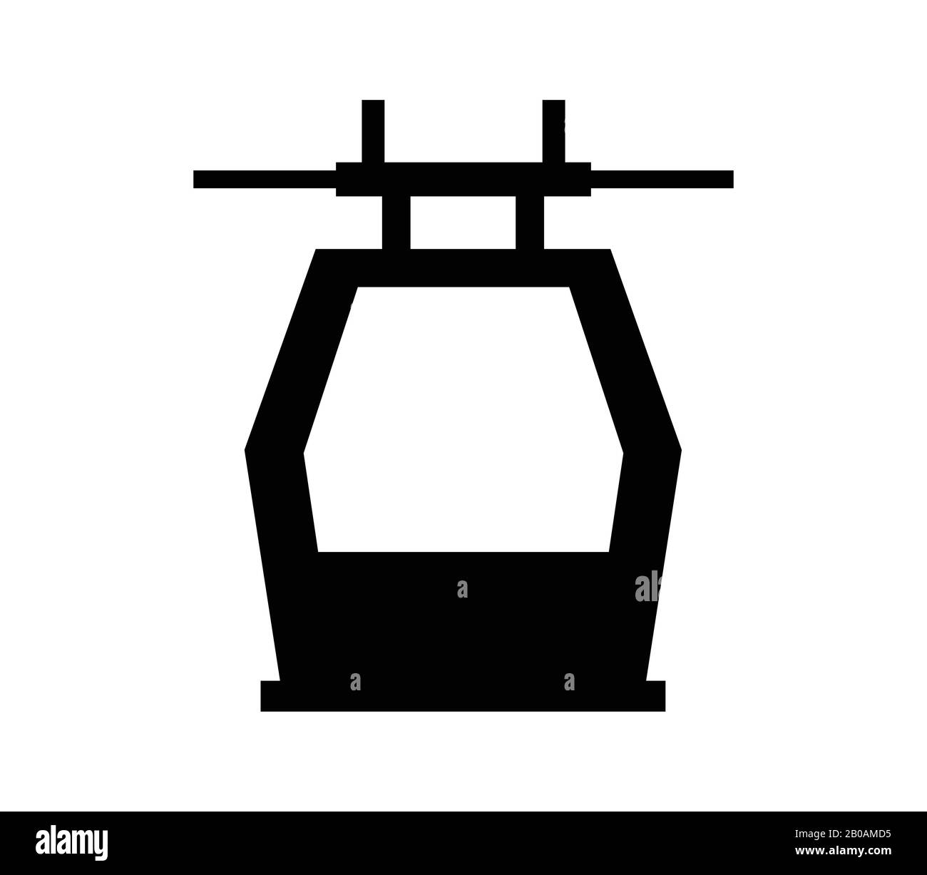 cable car icon illustrated in vector on white background Stock Vector ...