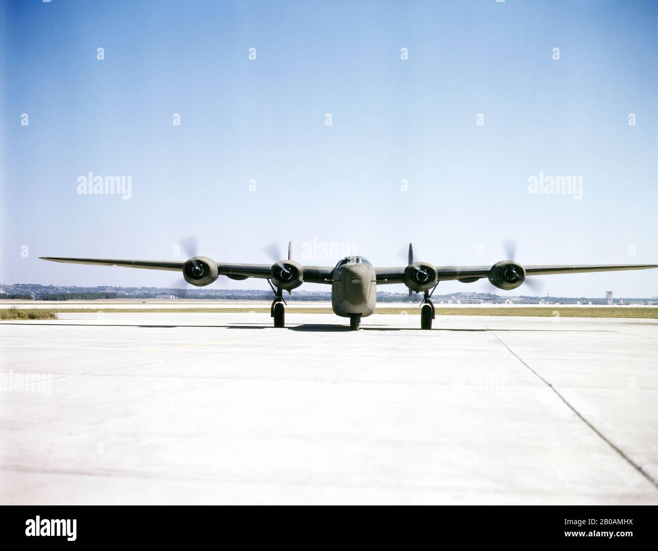 C-87 transport plane, just off the assembly line, at the Consolidated ...