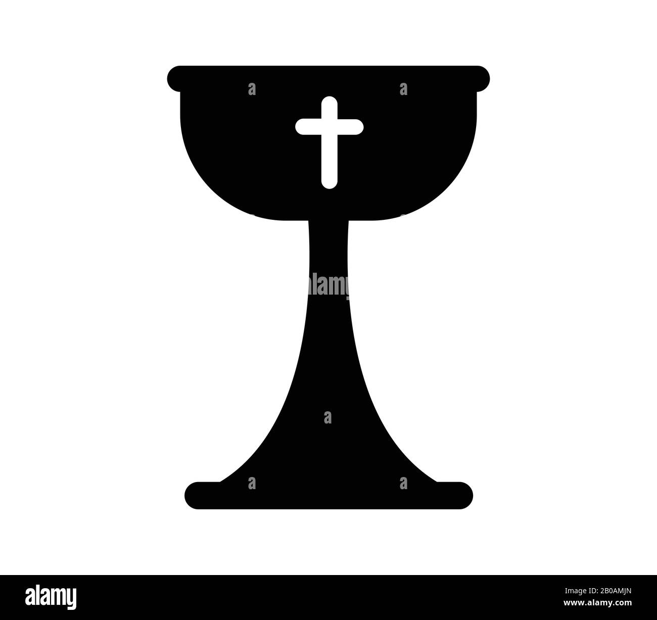 Christian cup icon illustrated in vector on white background Stock ...