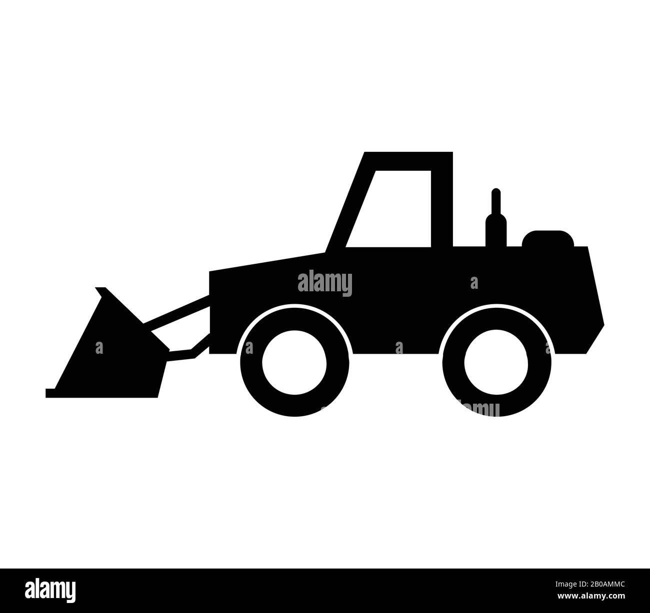 excavator icon illustrated in vector on white background Stock Vector ...