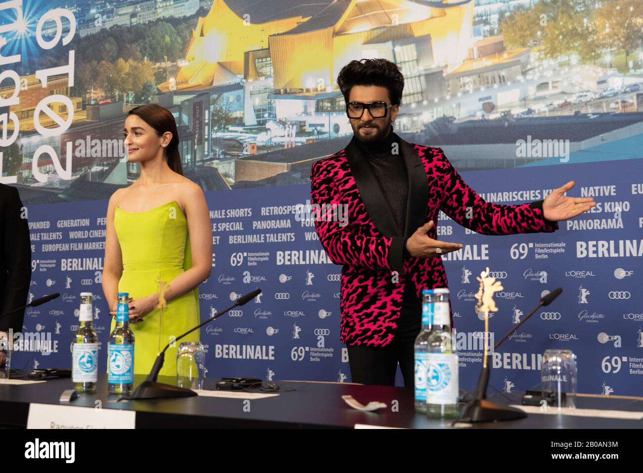 Gully boy, photo call and press conference at Berlinale 2019 Stock ...