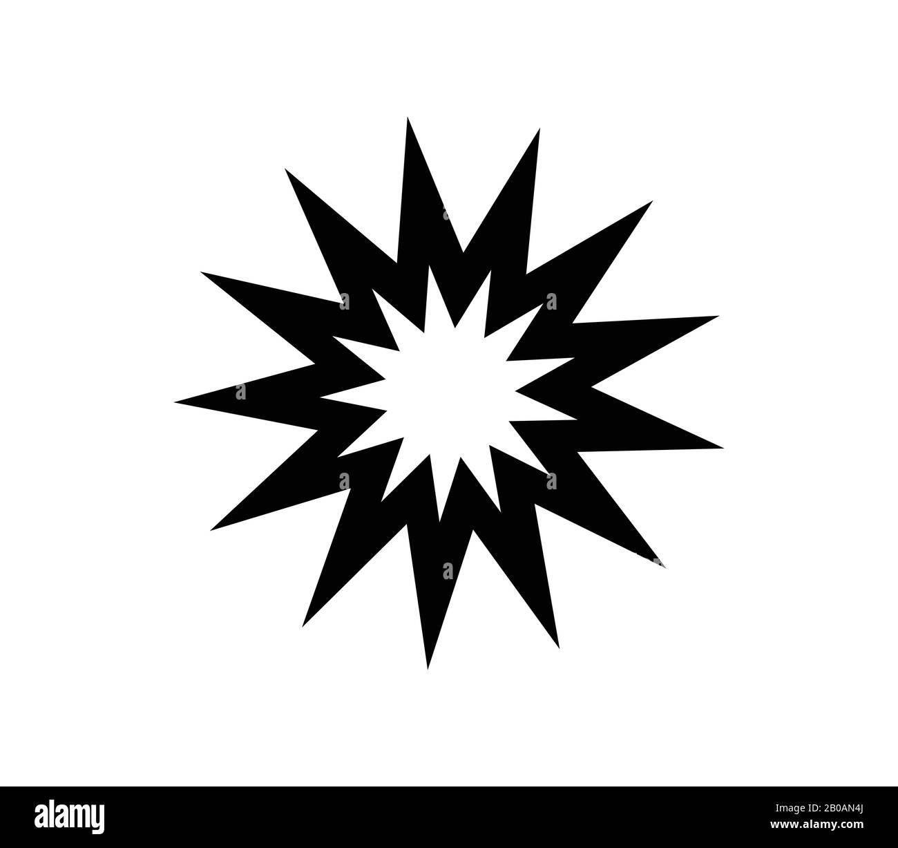 explosion icon illustrated in vector on white background Stock Vector ...