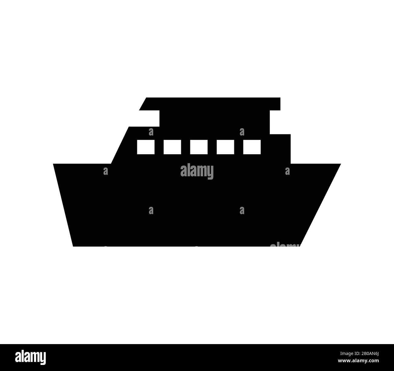 ship icon illustrated in vector on white background Stock Vector Image ...