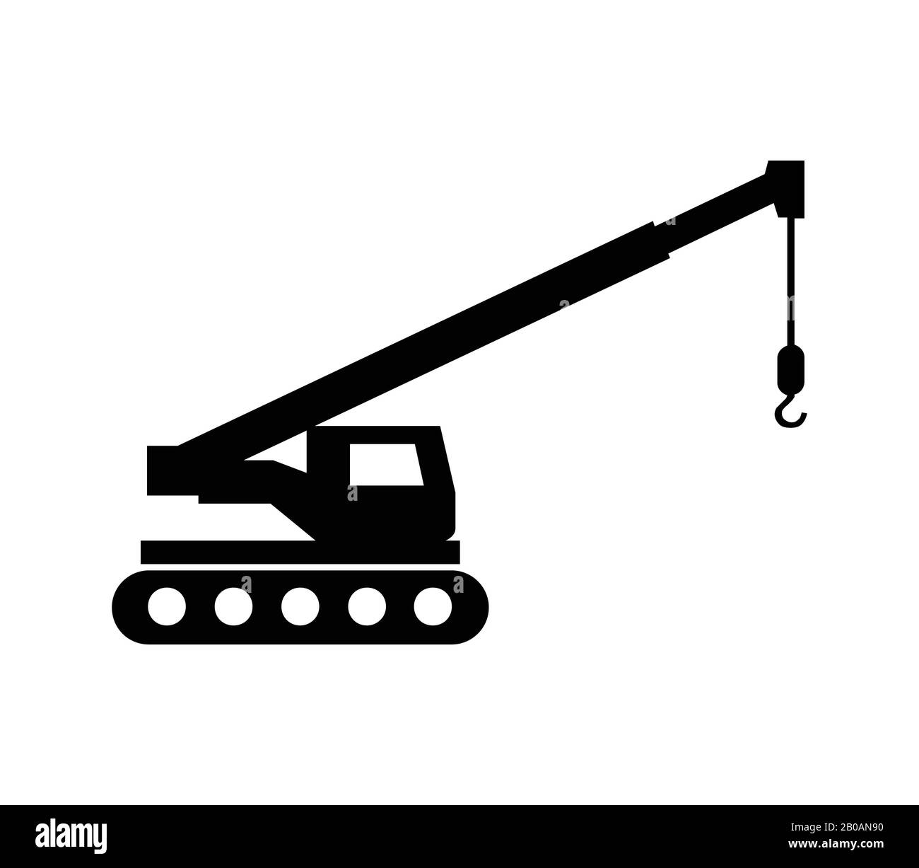 crane icon illustrated in vector on white background Stock Vector Image & Art - Alamy