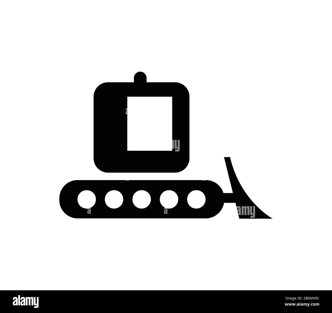 excavator icon illustrated in vector on white background Stock Vector ...