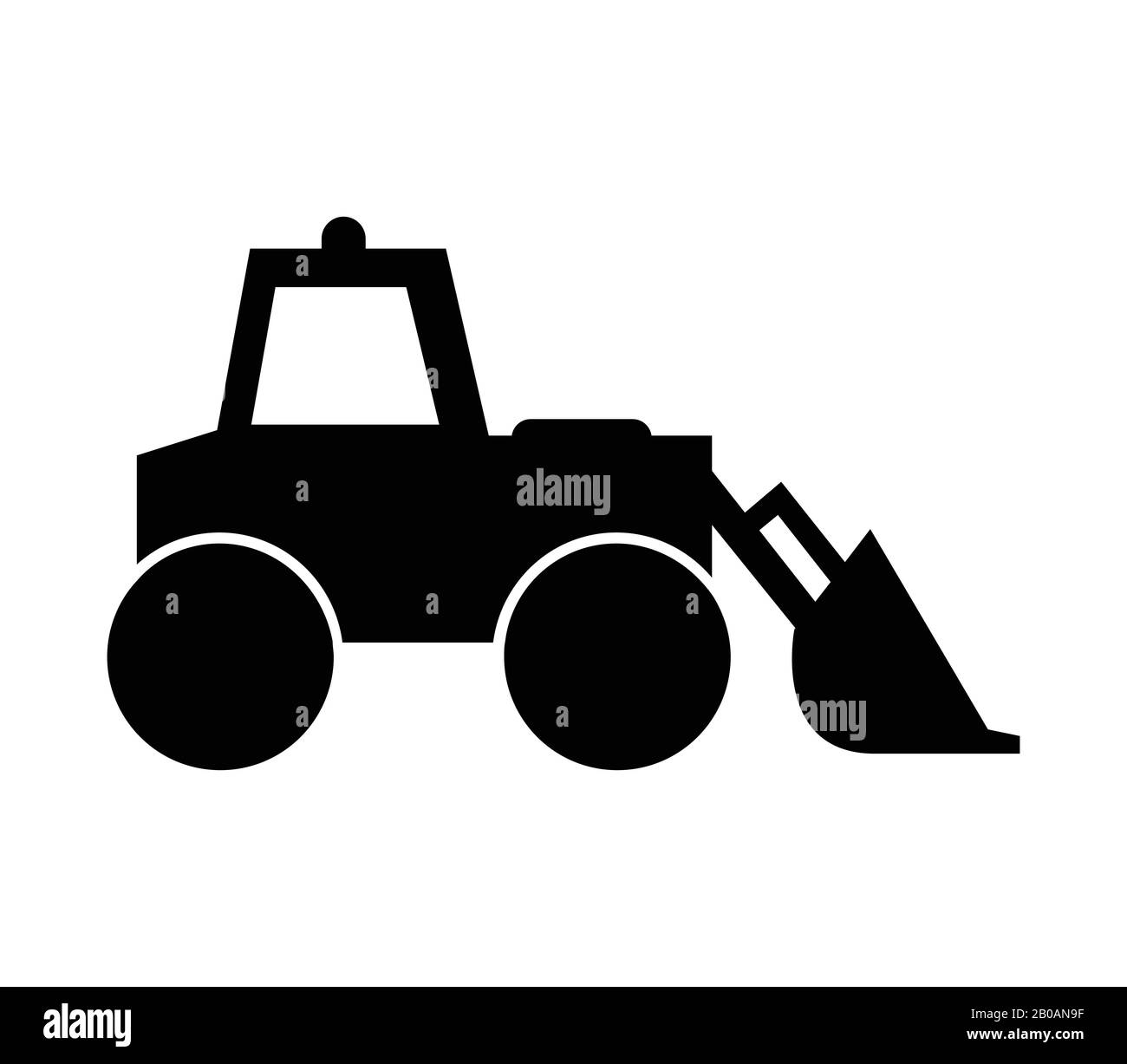 excavator icon illustrated in vector on white background Stock Vector ...