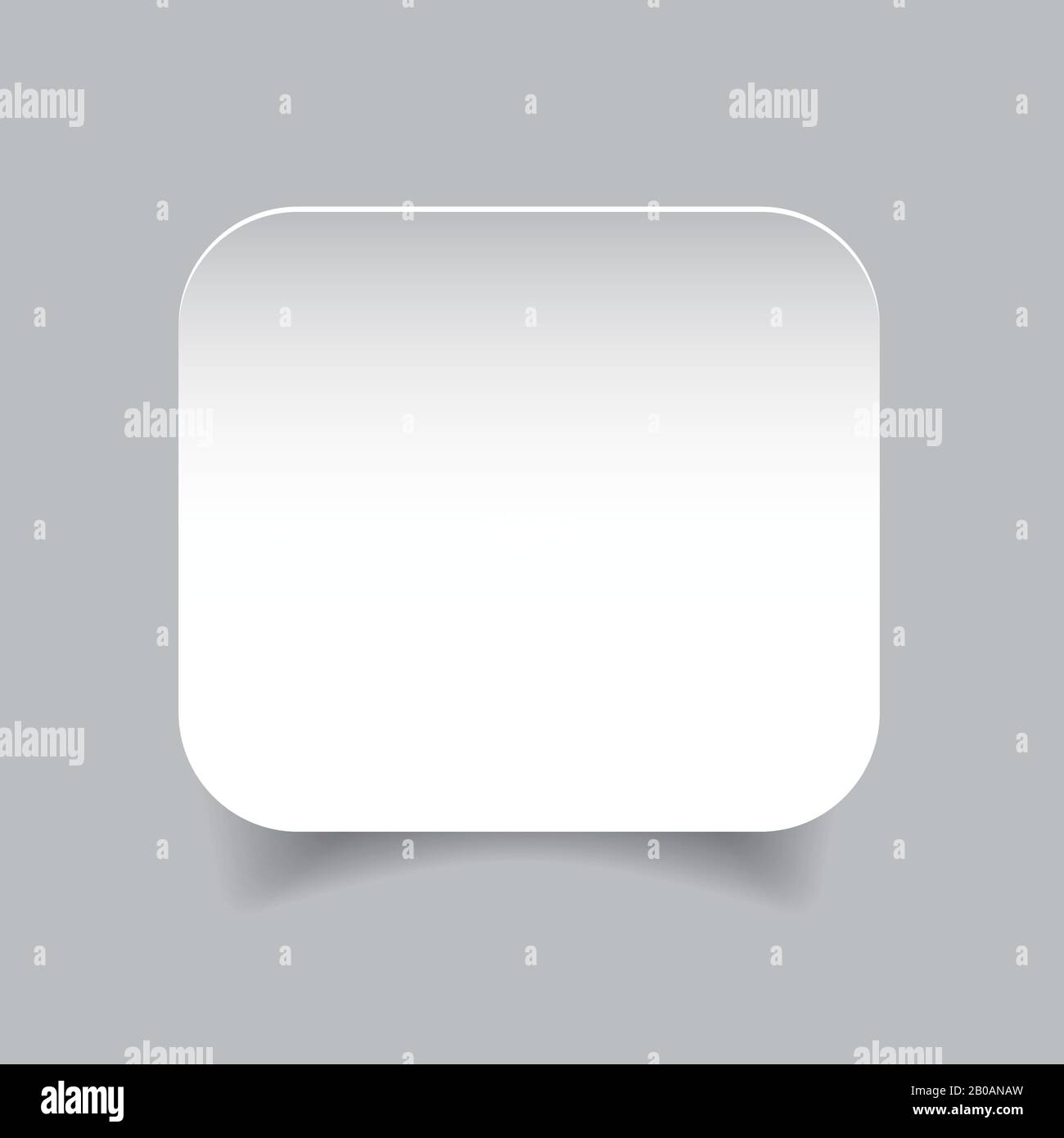 Round Corner Empty Blank label sticker Stock Vector Image & Art - Alamy