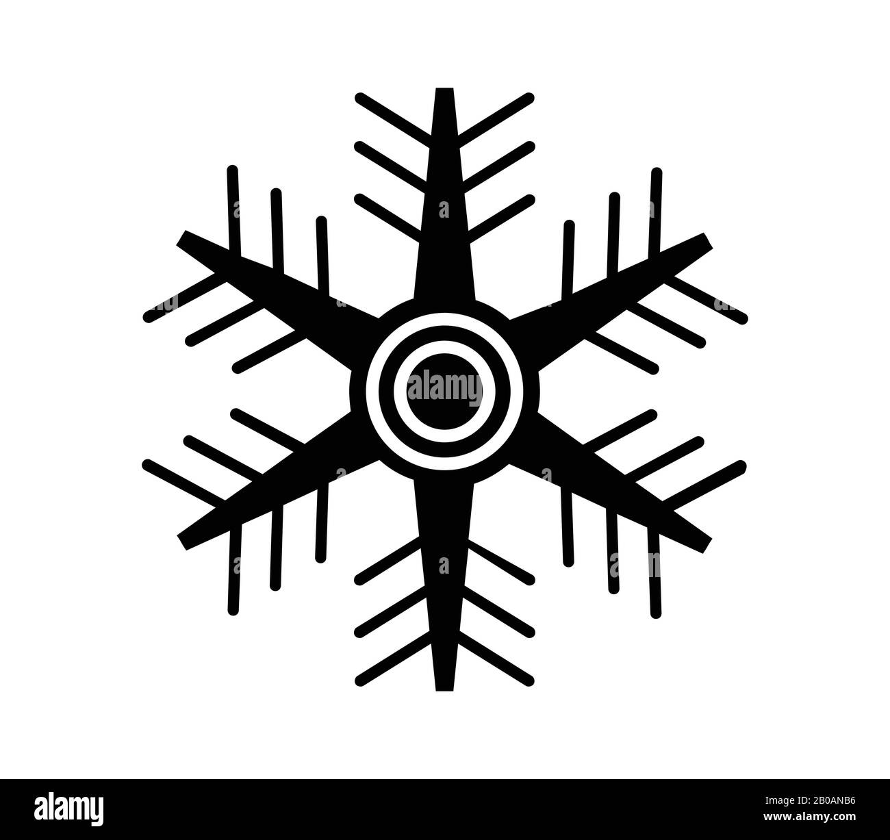 snowflake icon illustrated in vector on white background Stock Vector ...