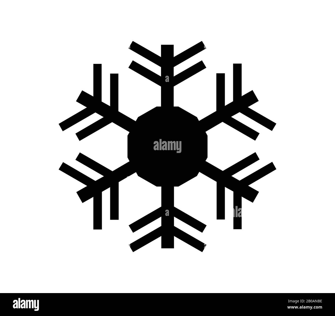 snowflake icon illustrated in vector on white background Stock Vector ...