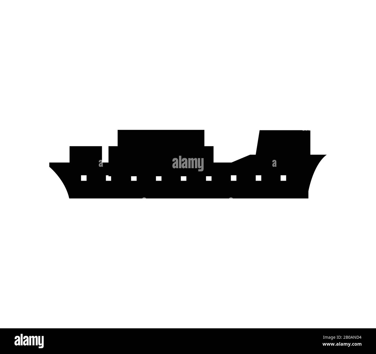 ship icon illustrated in vector on white background Stock Vector Image ...