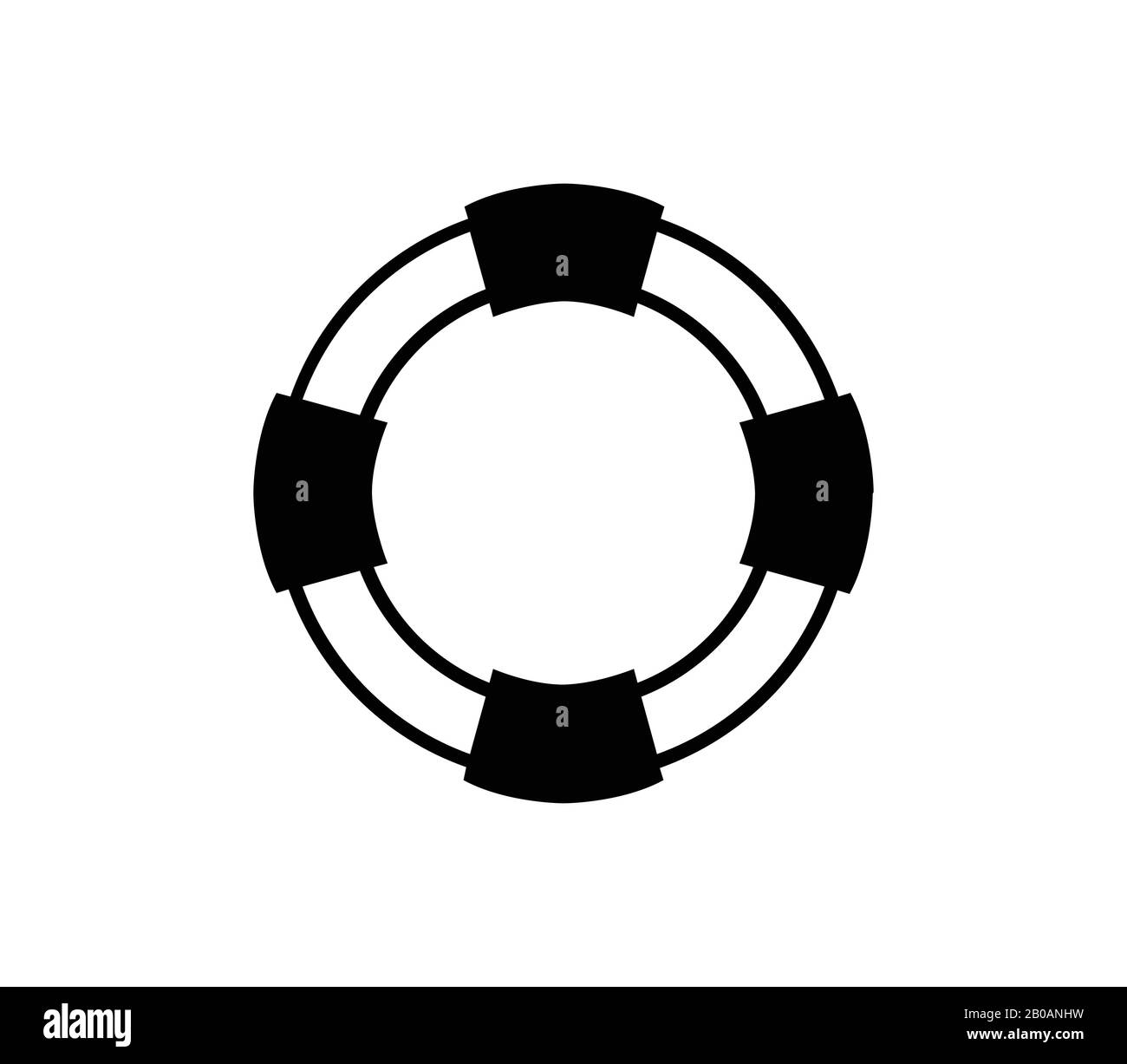 life buoy illustrated in vector on white background Stock Vector Image ...