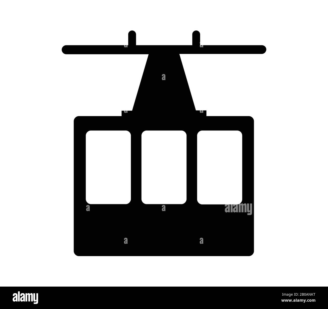 cable car icon illustrated in vector on white background Stock Vector ...