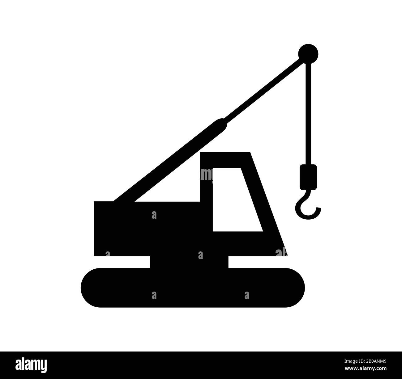 crane icon illustrated in vector on white background Stock Vector Image ...