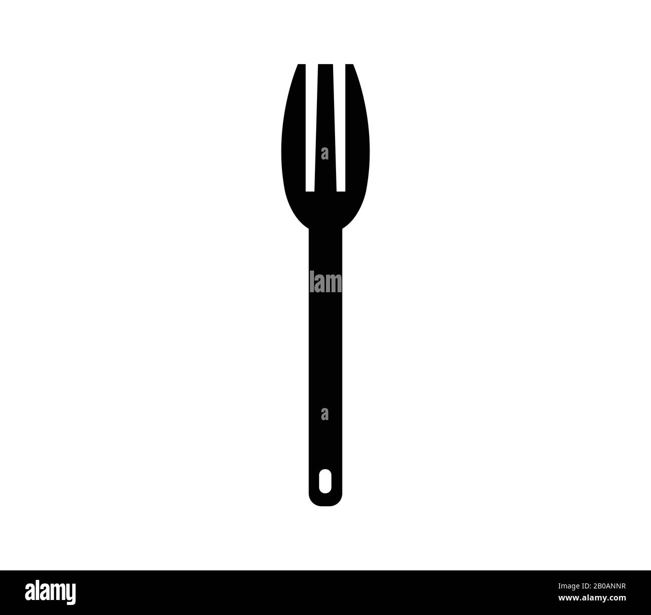 fork icon illustrated in vector on white background Stock Vector Image ...