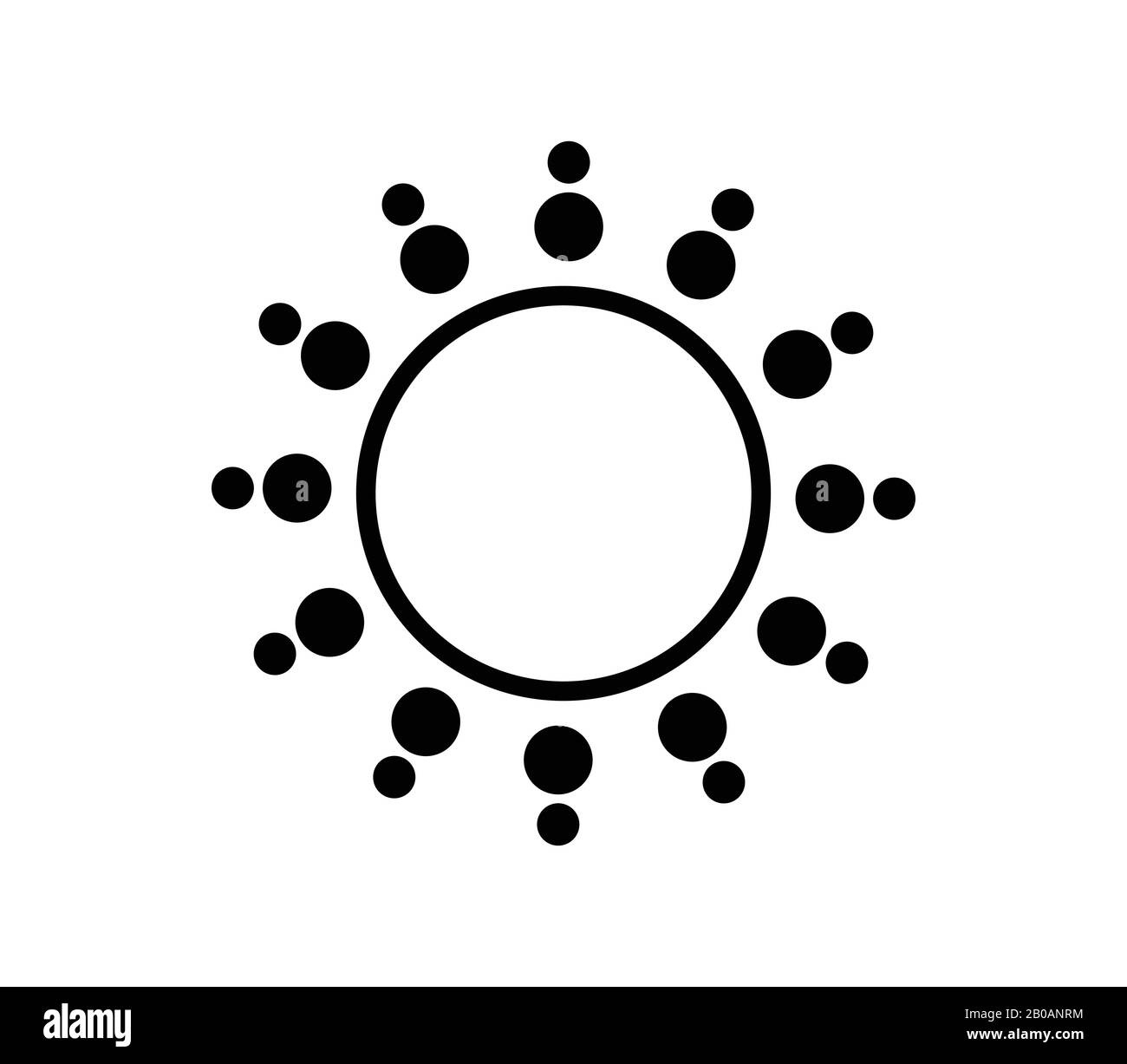 sun icon illustrated in vector on white background Stock Vector Image ...