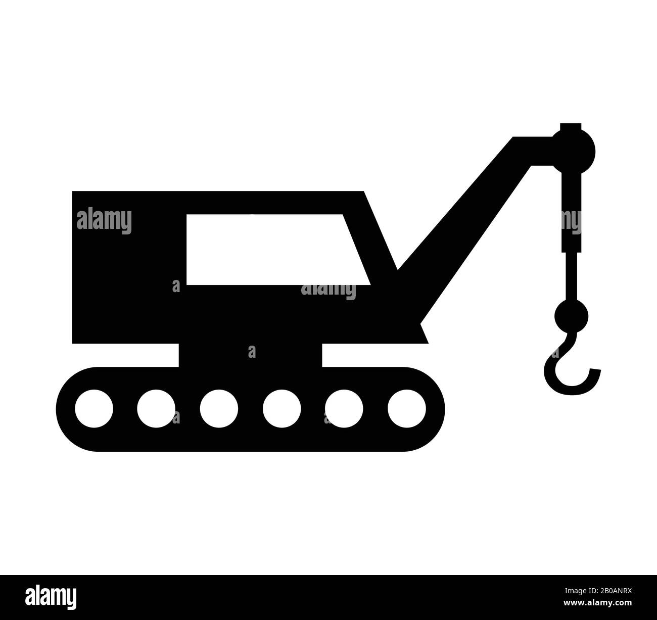 crane icon illustrated in vector on white background Stock Vector Image ...