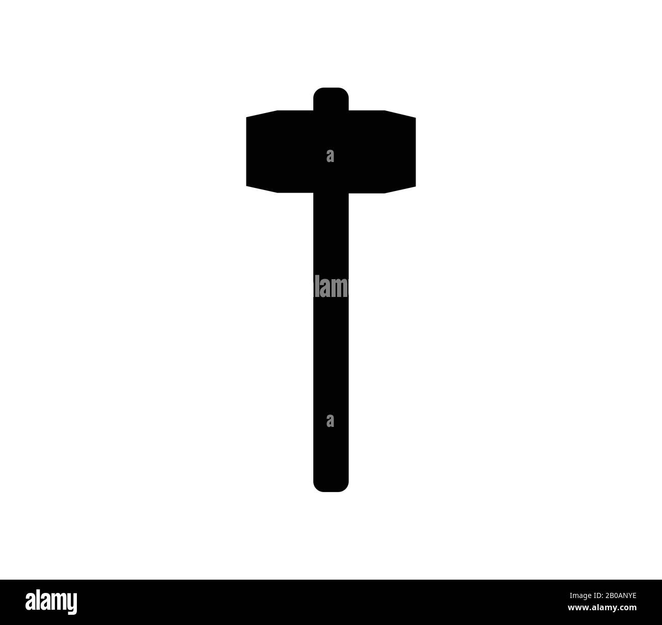 hammer icon illustrated in vector on white background Stock Vector ...