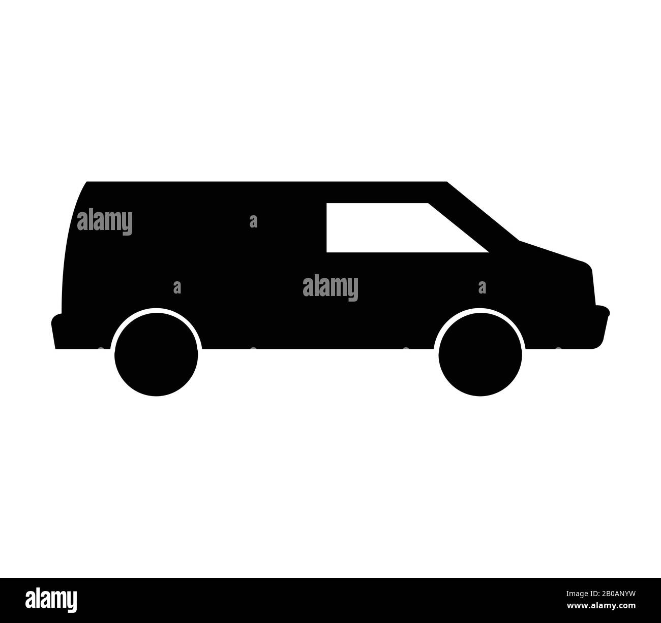 van icon illustrated in vector on white background Stock Vector Image ...