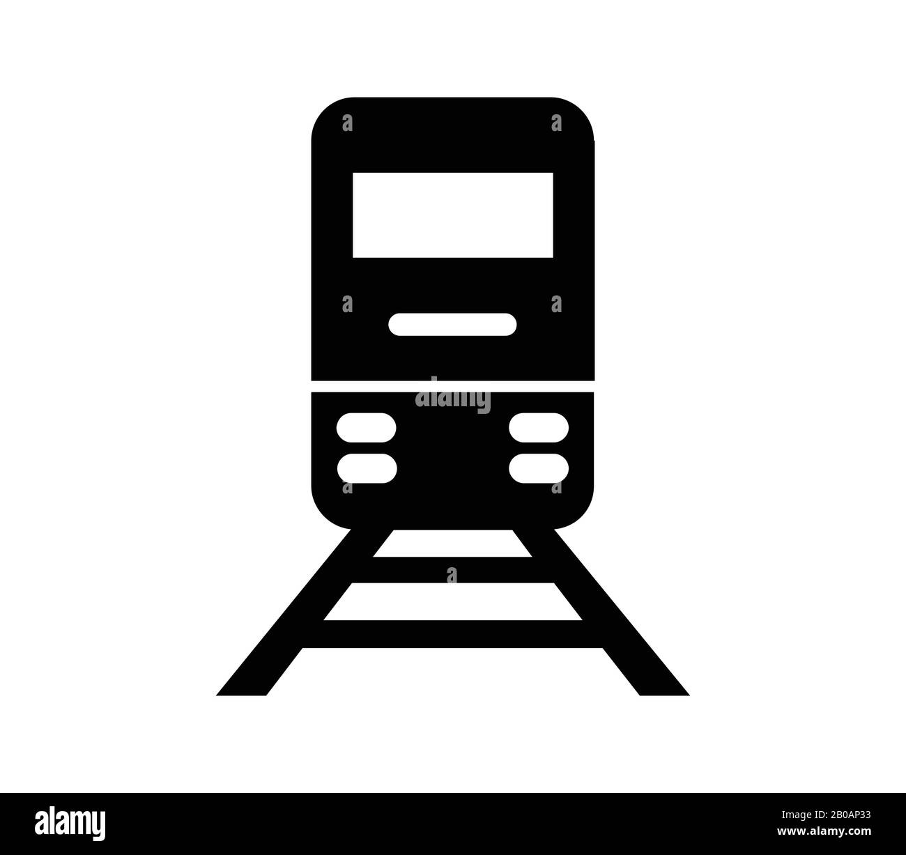 train icon illustrated in vector on white background Stock Vector Image ...