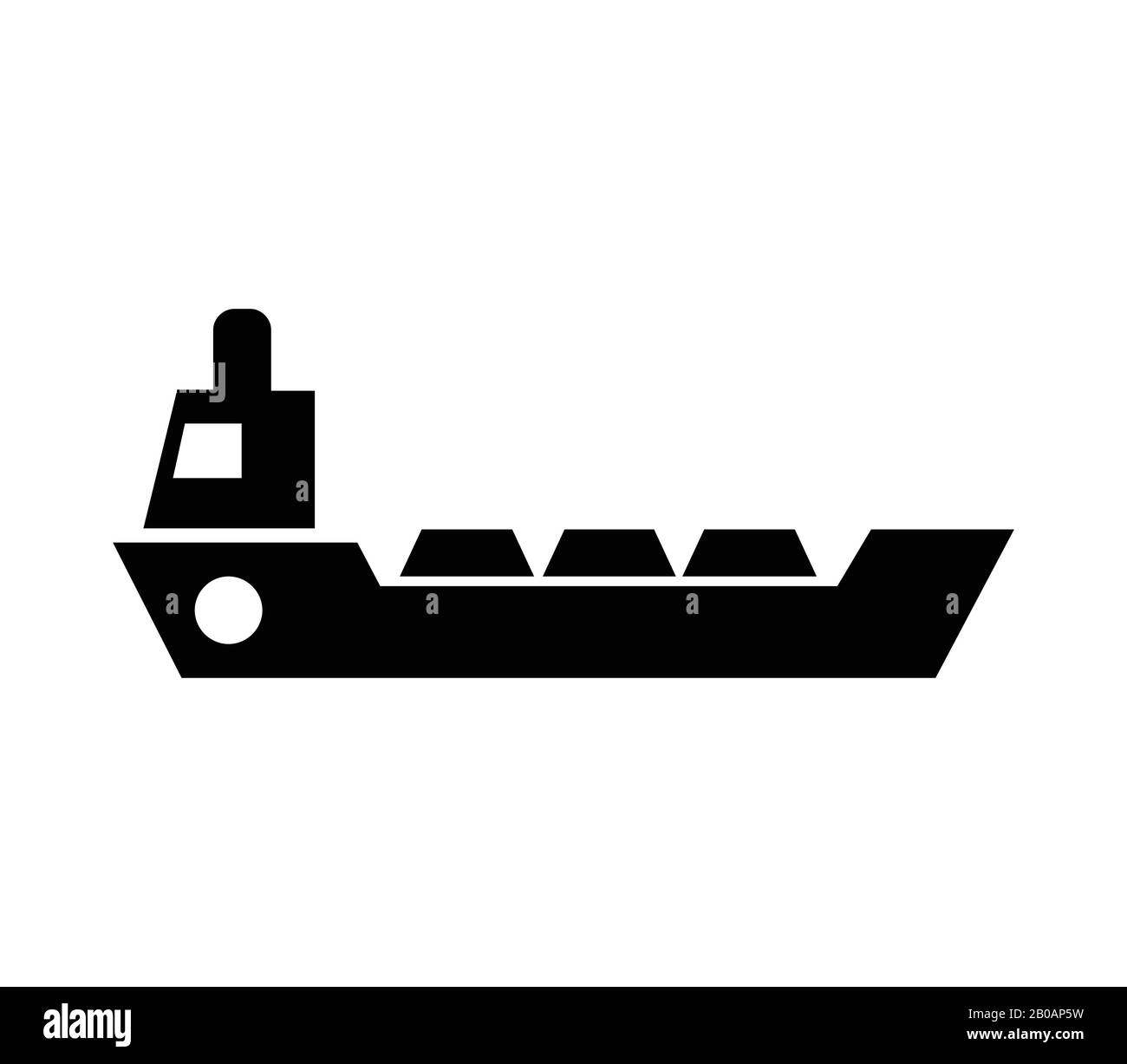 ship icon illustrated in vector on white background Stock Vector Image ...