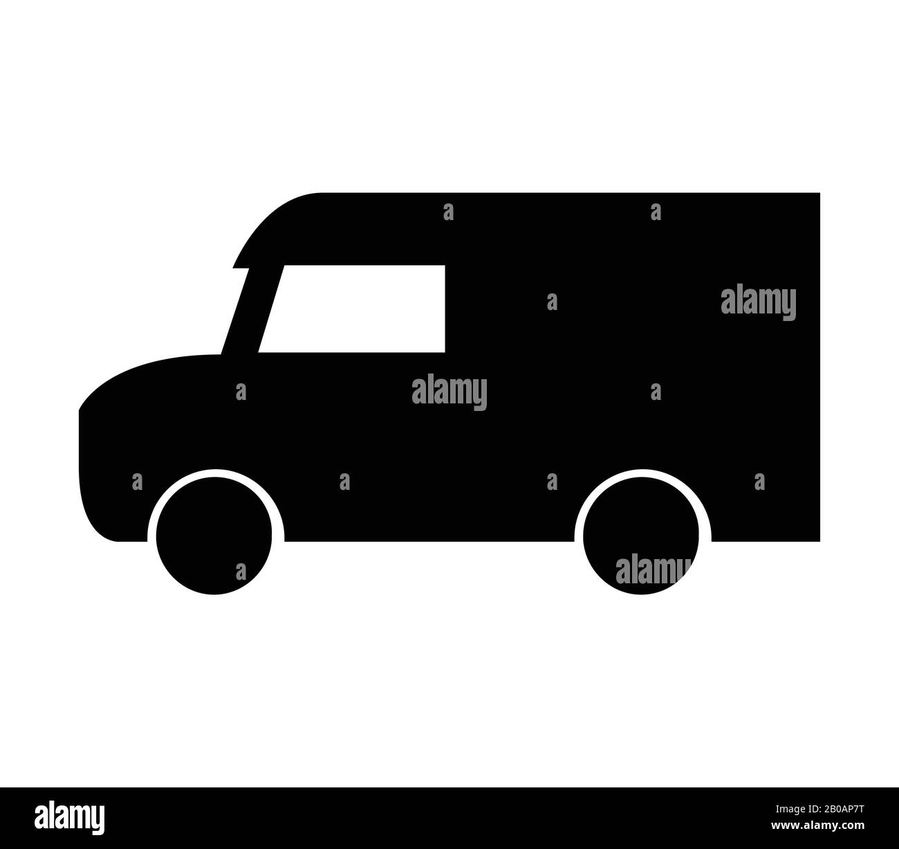 van icon illustrated in vector on white background Stock Vector Image ...