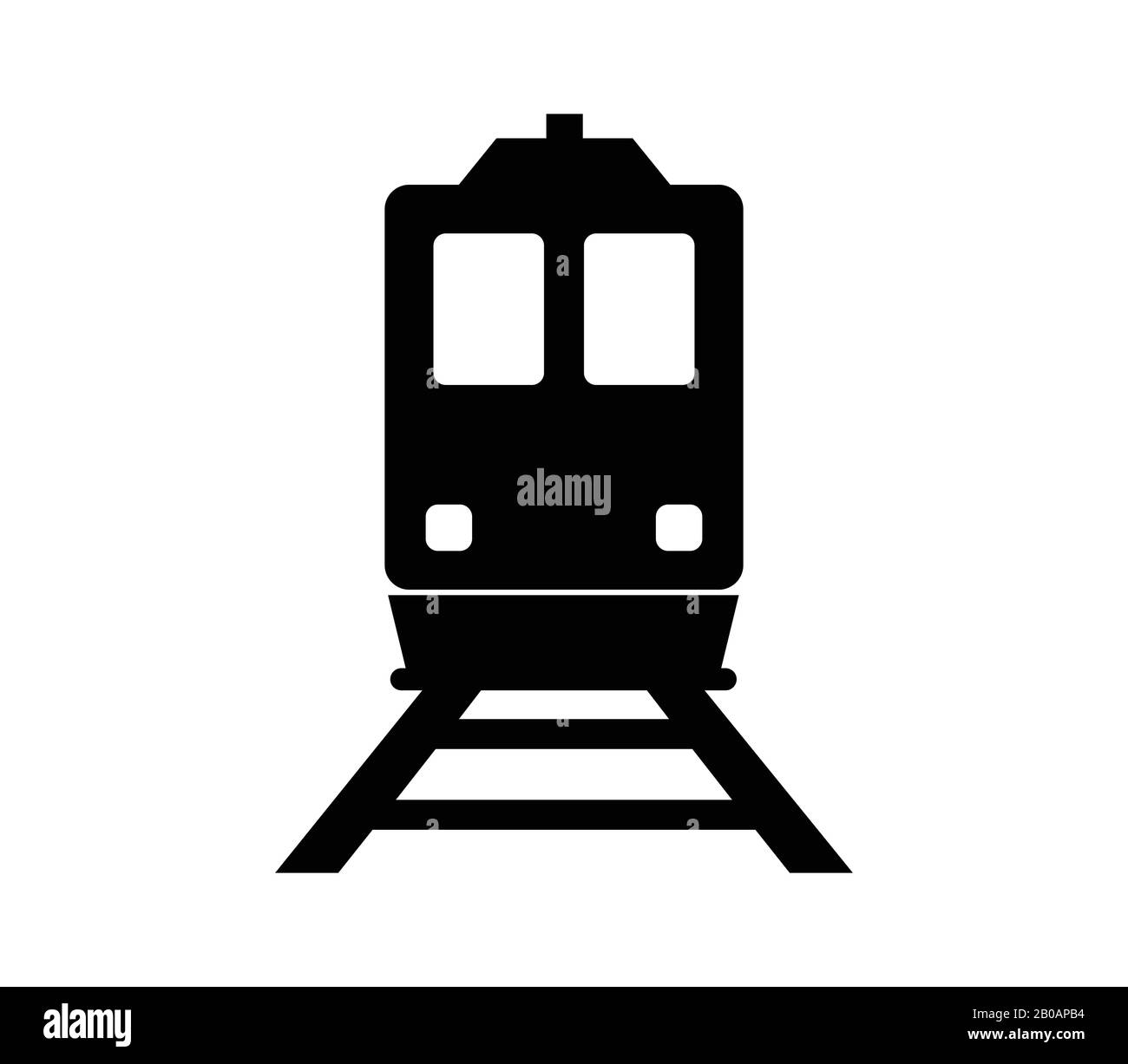 train icon illustrated in vector on white background Stock Vector Image ...