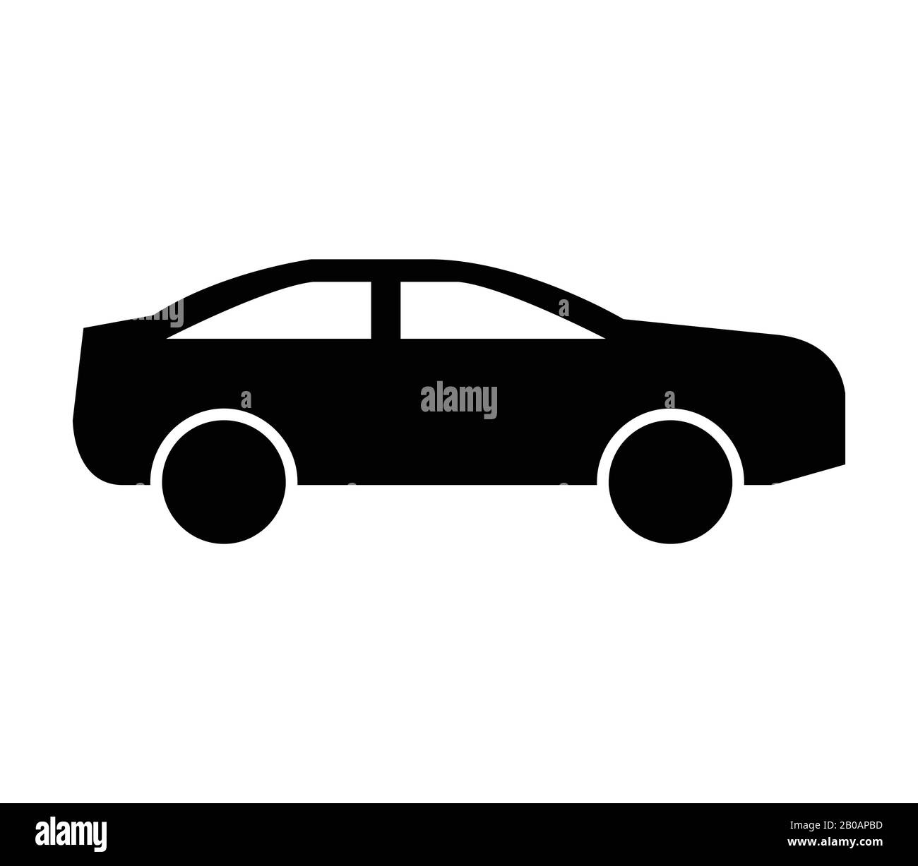 car icon in vector on white background Stock Vector Image & Art - Alamy
