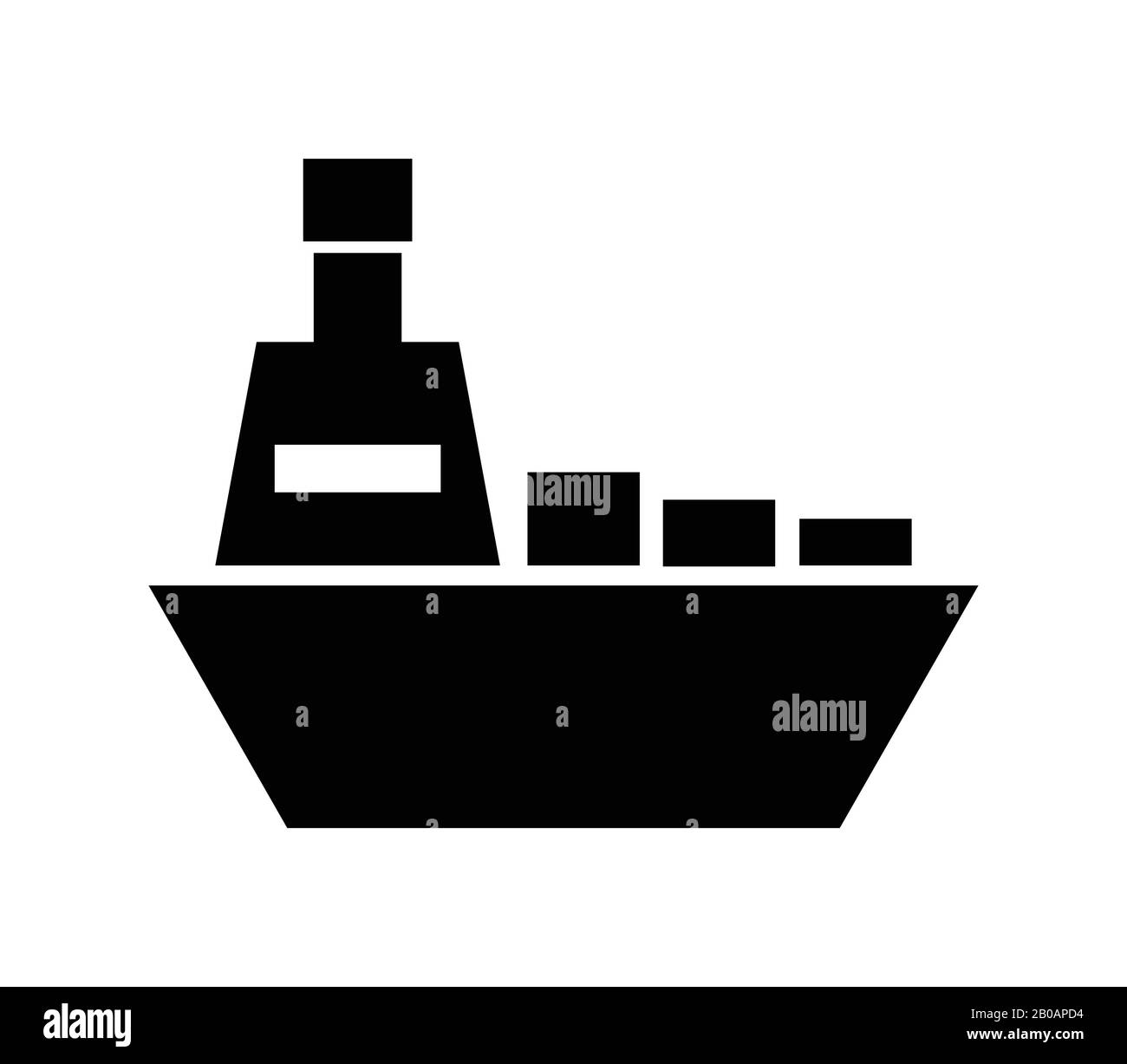 ship icon illustrated in vector on white background Stock Vector Image ...