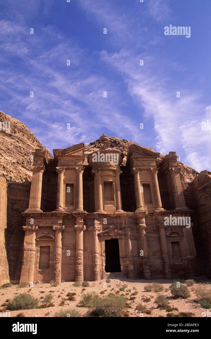 JORDAN, PETRA, AL DEIR MONASTERY, BUILT 1ST CENTURY A.D Stock Photo - Alamy