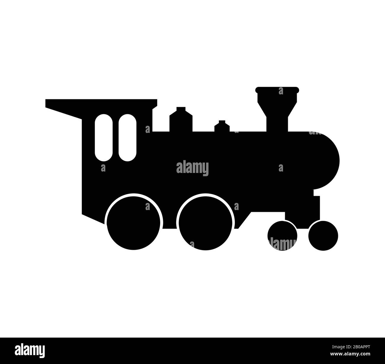 train icon illustrated in vector on white background Stock Vector Image ...