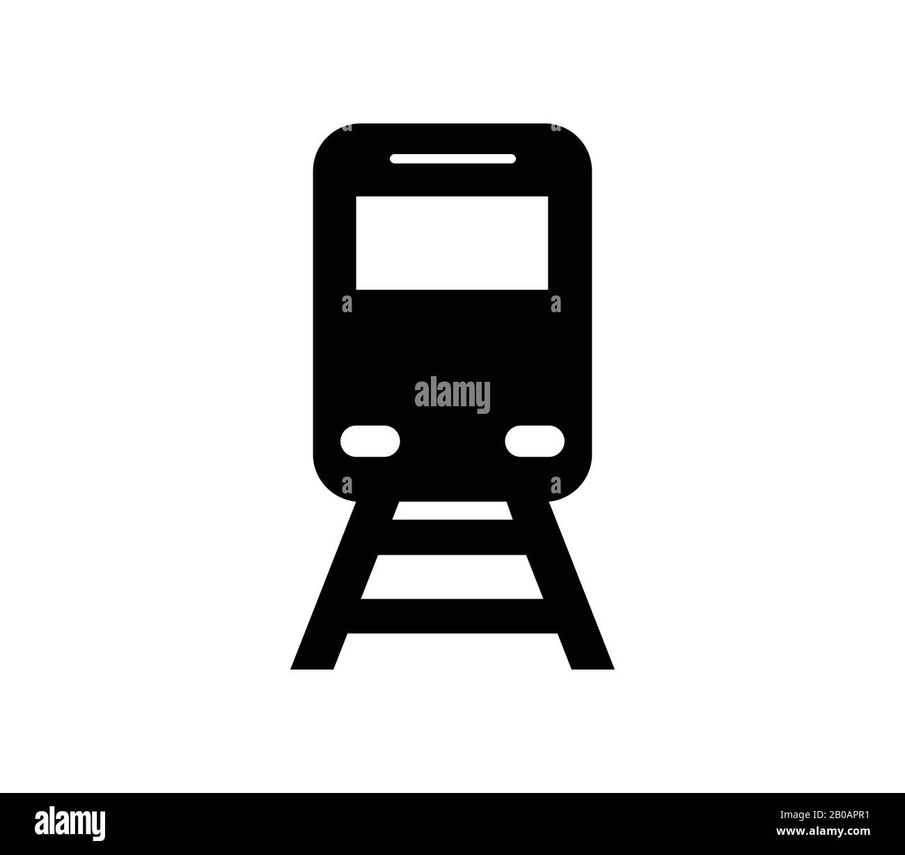 train icon illustrated in vector on white background Stock Vector Image ...