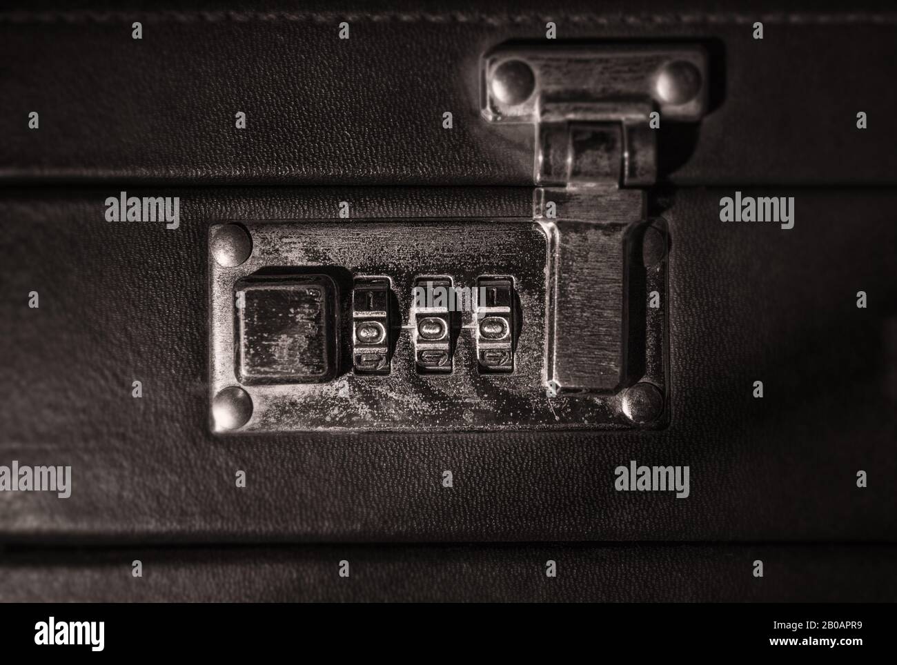 Briefcase padlock with a code. The little wheels are on "0 Stock Photo ...