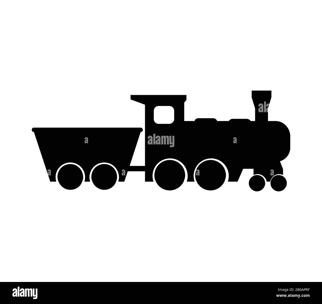train icon illustrated in vector on white background Stock Vector Image ...